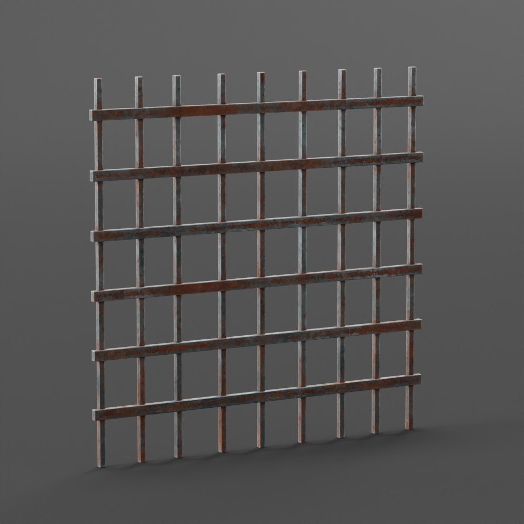 Prison bars | Architectural Structures models | BlenderKit