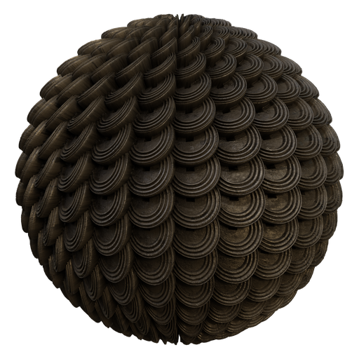 Distressed Disc Armour - 01 | FREE metal materials | BlenderKit