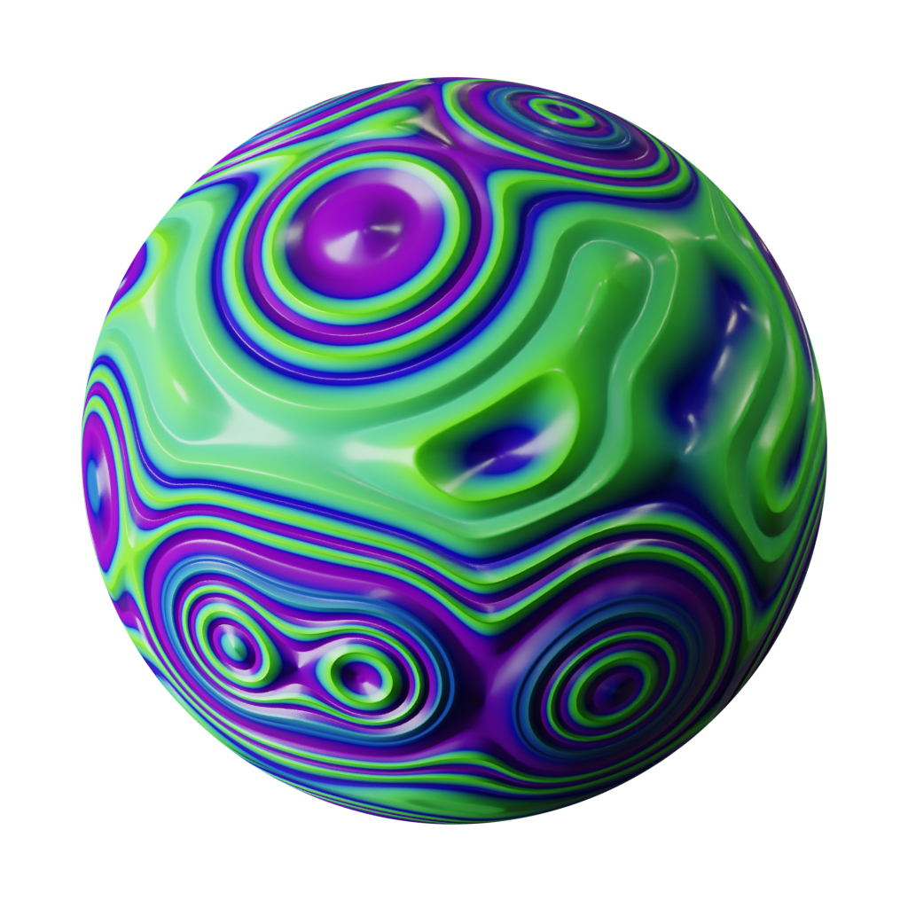 Abstract Psychedelic Swirl | FREE fx materials | BlenderKit