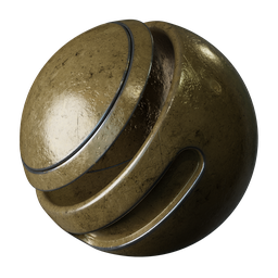 Scratched Brass Plating | FREE metal materials | BlenderKit