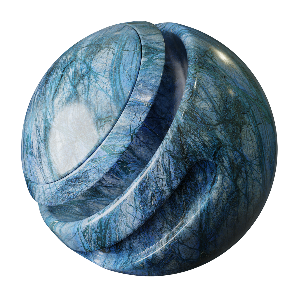 Blue marble | FREE marble materials | BlenderKit