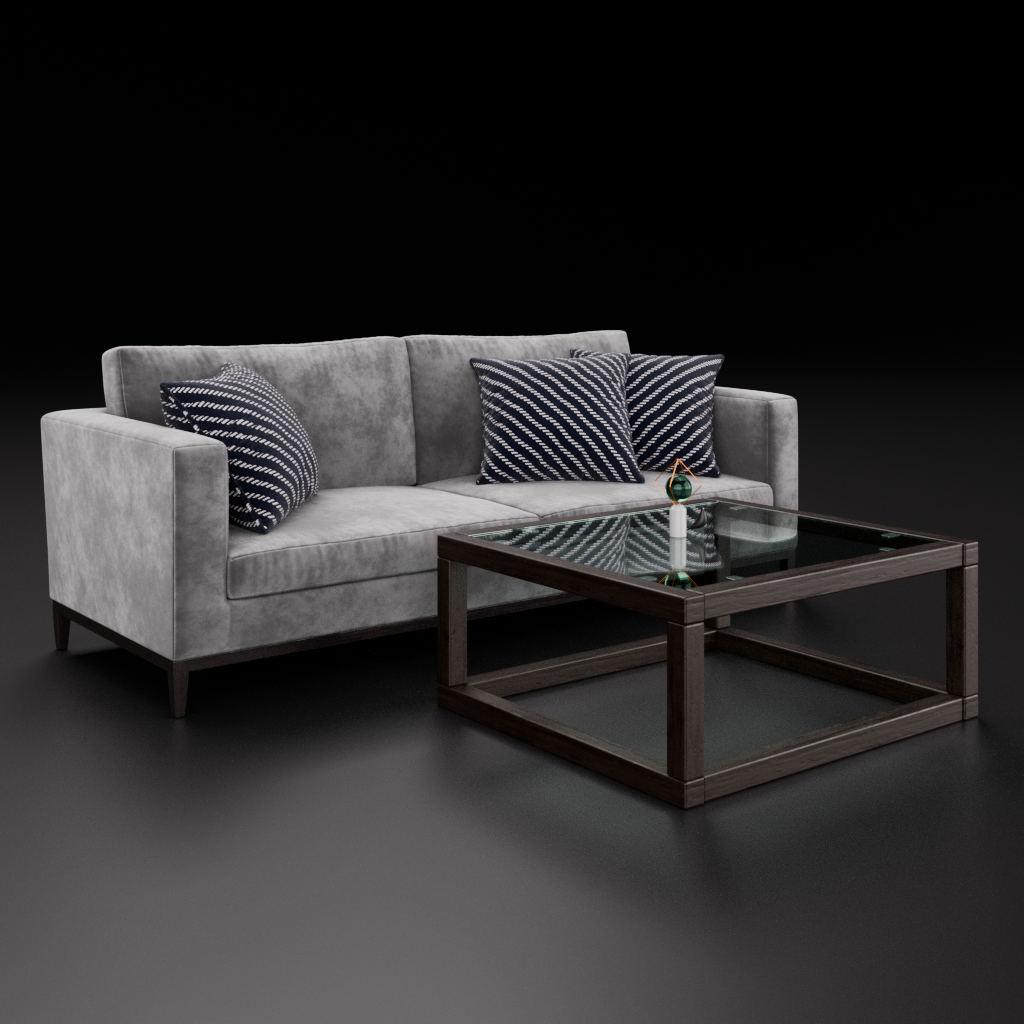 Couch+Coffee Table | Sofas models | BlenderKit