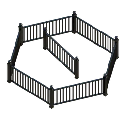 Fence Geometry Nodes.001 | FREE Fences models | BlenderKit