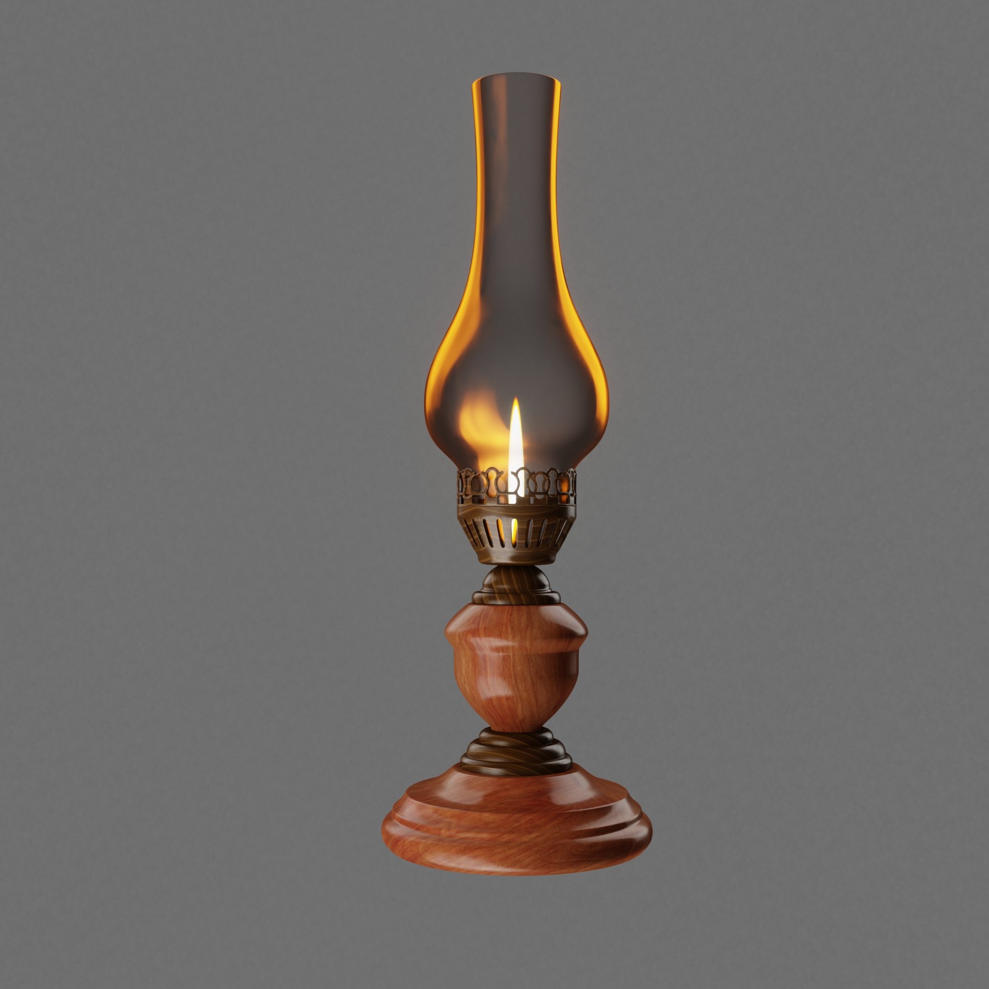 Vintage oil lamps | FREE 3D Table Lamp models | BlenderKit