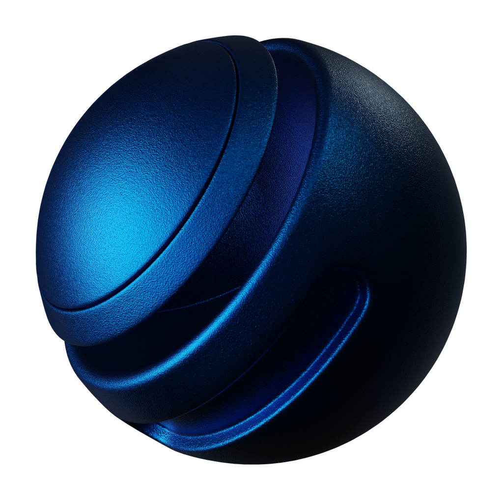 Powder coated metal blue | FREE metal materials | BlenderKit