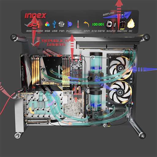 ROG laptop | FREE 3D Computer models | BlenderKit