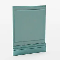 Wooden Wall Panel - Classic Teal | Wood Panels models | BlenderKit