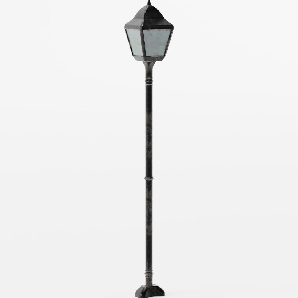 Old Street Lamp | FREE Urban Environment models | BlenderKit