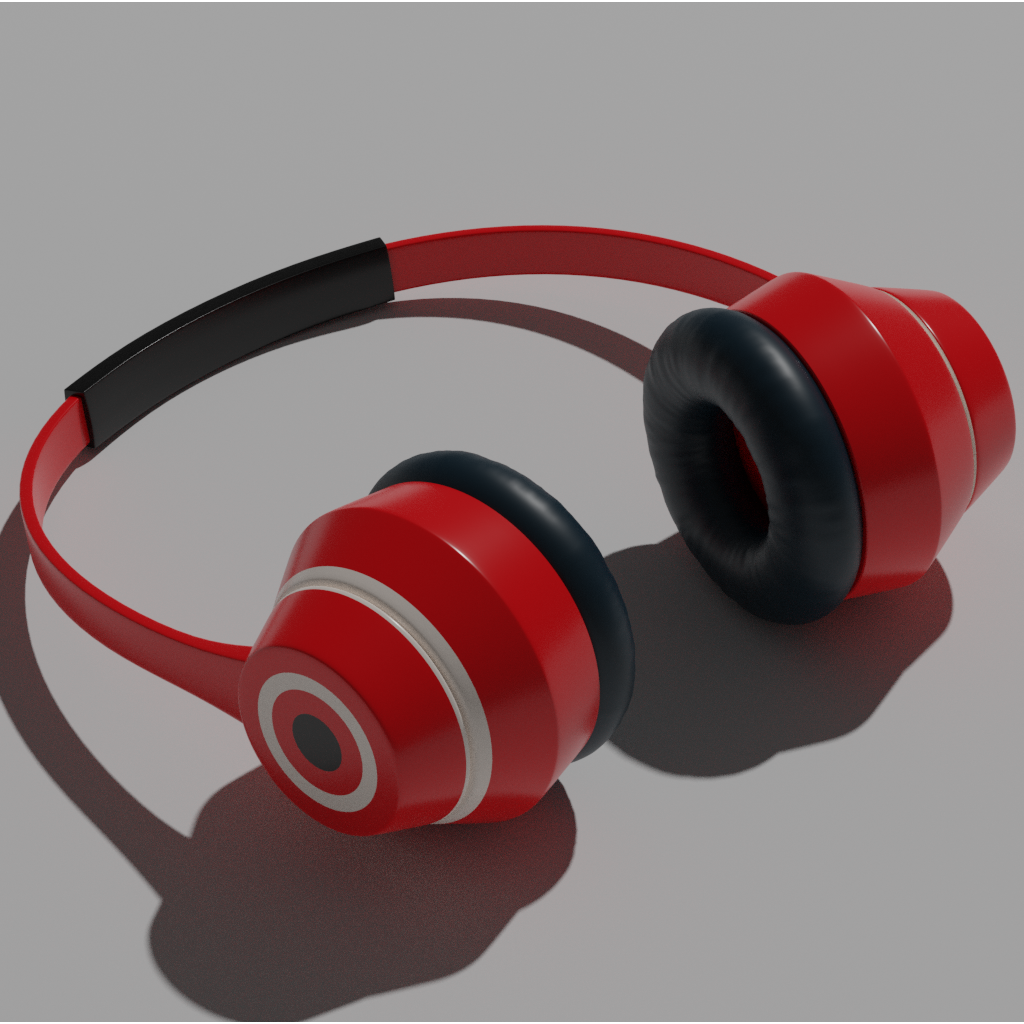 Modern Headphone | FREE Audio Devices models | BlenderKit