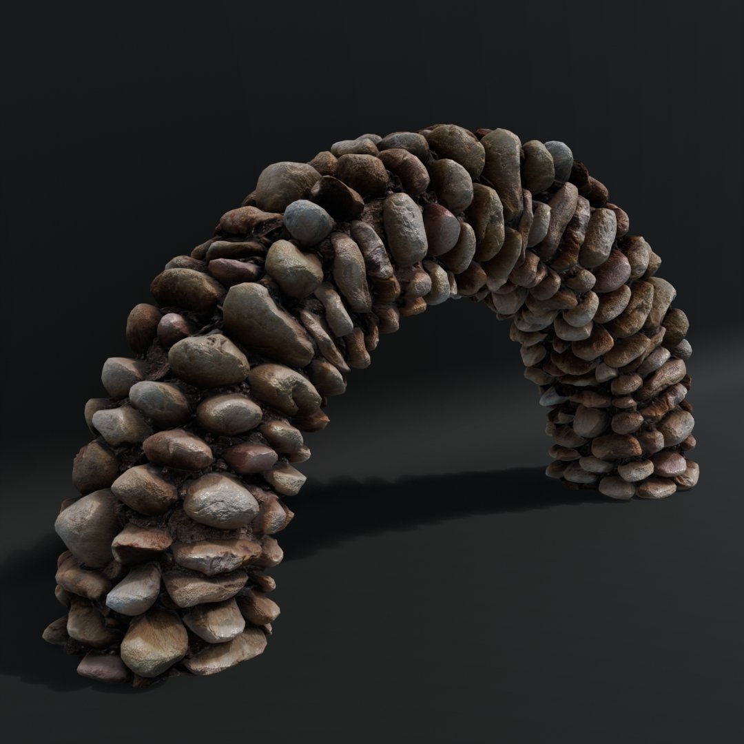 Stone Arch River Rocks | Buildings models | BlenderKit