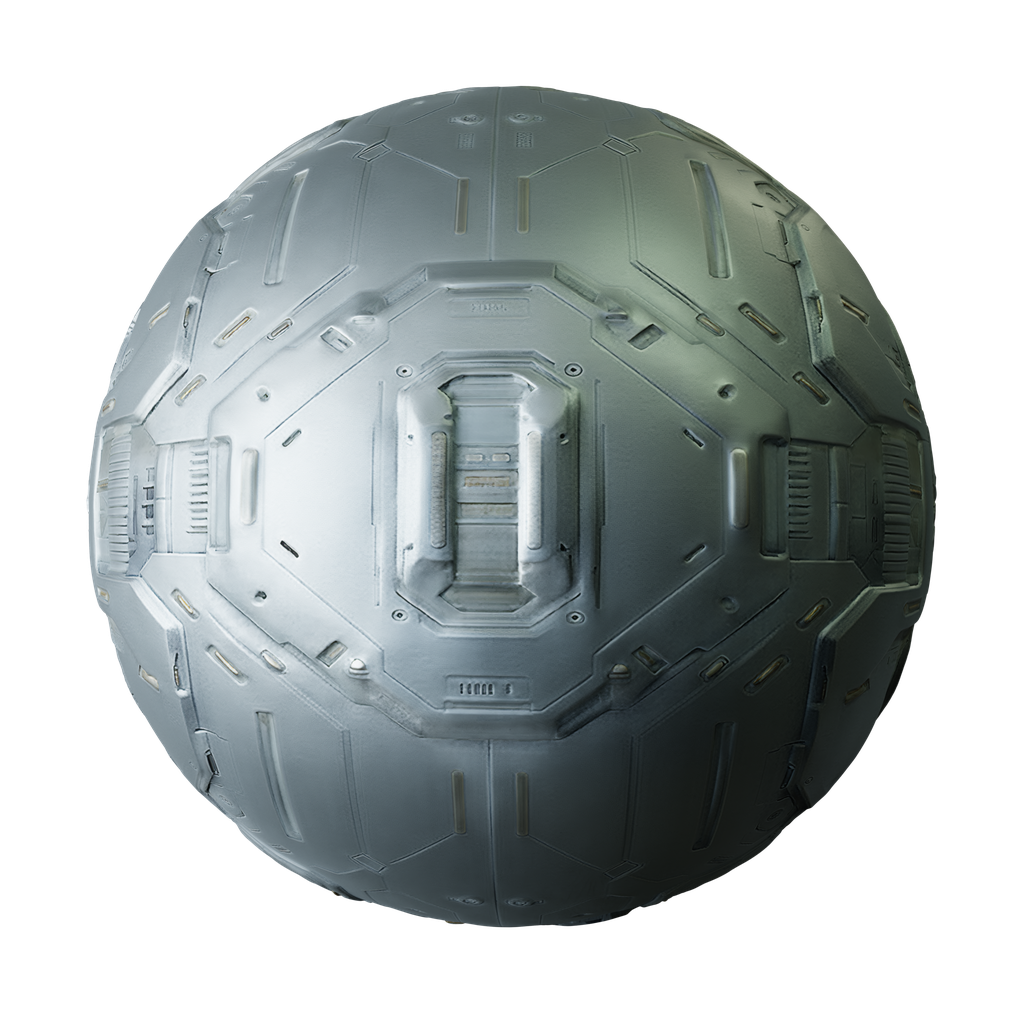 Sci-Fi Metallic Armor Panel | FREE metal materials | BlenderKit