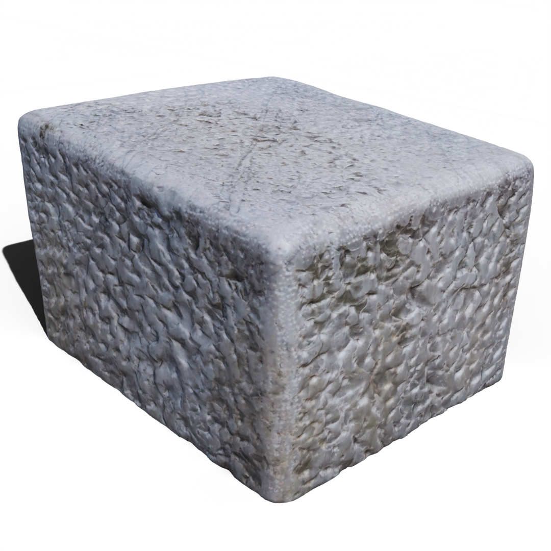 White Square Rock | Environment Elements models | BlenderKit