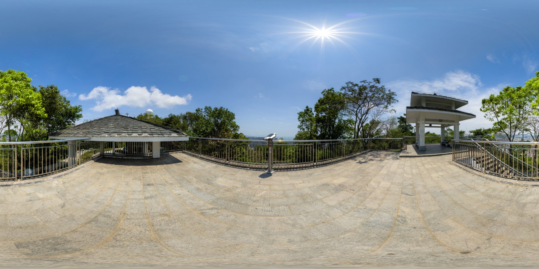 Rooftop under the sun during the day | Nature HDRis | BlenderKit