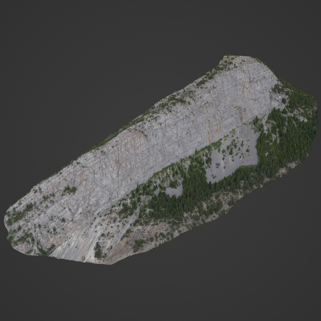 Large Slanted Cliff Photoscan | FREE Terrains models | BlenderKit
