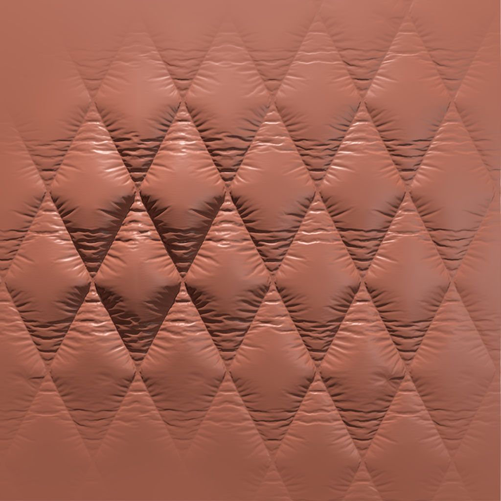 Puffy Cloth Diamonds | fabric brushes | BlenderKit