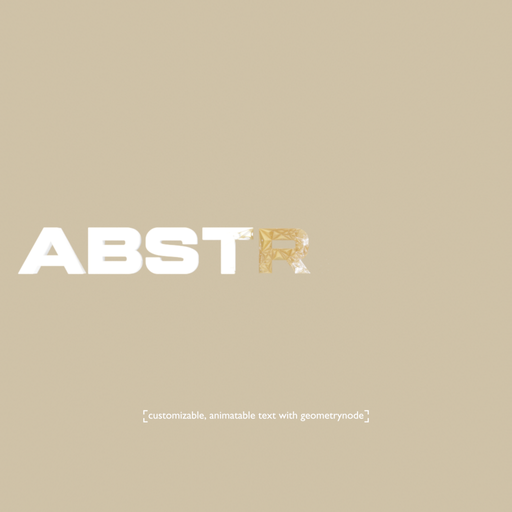 Abstract Typography Animation | FREE Typography scenes | BlenderKit