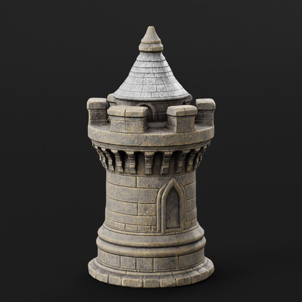 Castle Turret | Historic Buildings models | BlenderKit