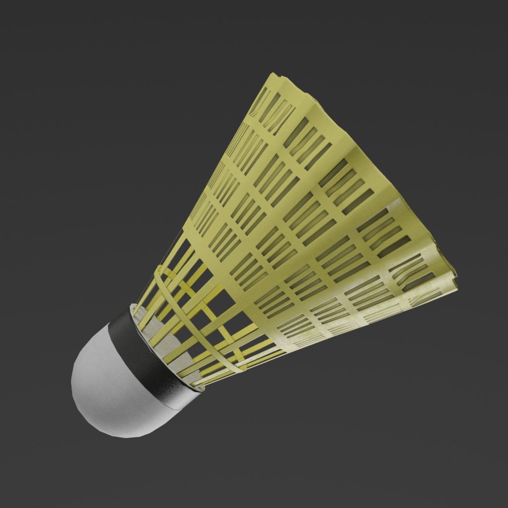 Badminton Shuttle A2 | Sport models | BlenderKit