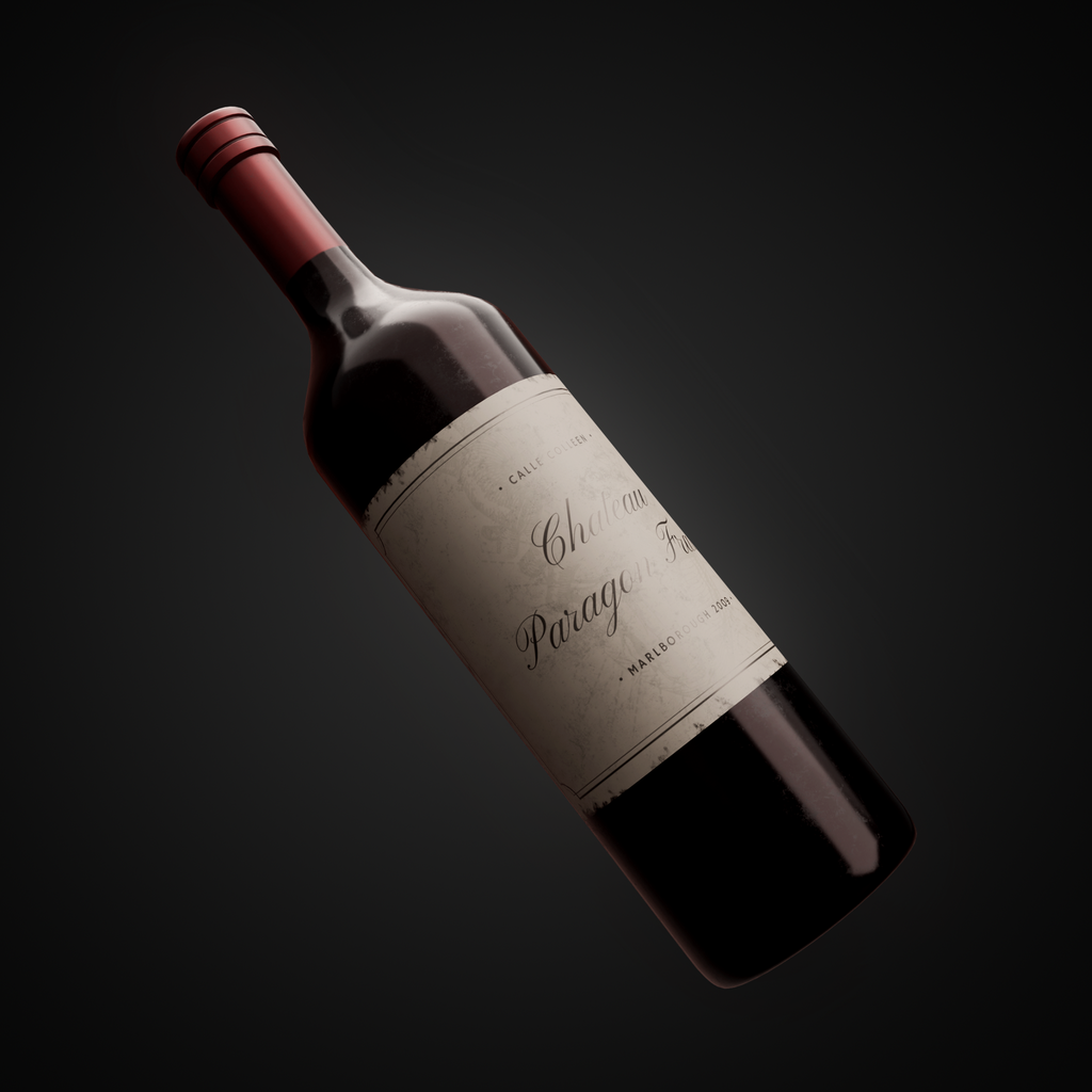 Wine Bottle | Beverages models | BlenderKit