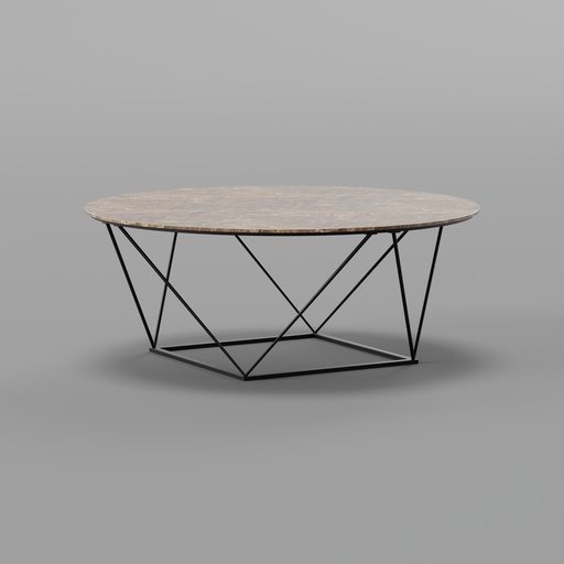 ELSIE Coffee table Natural | Tables models | BlenderKit
