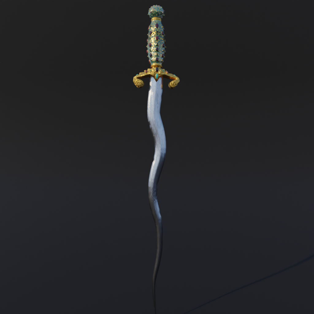 Medieval Fantasy Dagger | Historical Weapons models | BlenderKit