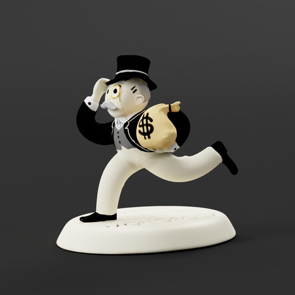 Monopoly man | Interior Sculptures models | BlenderKit