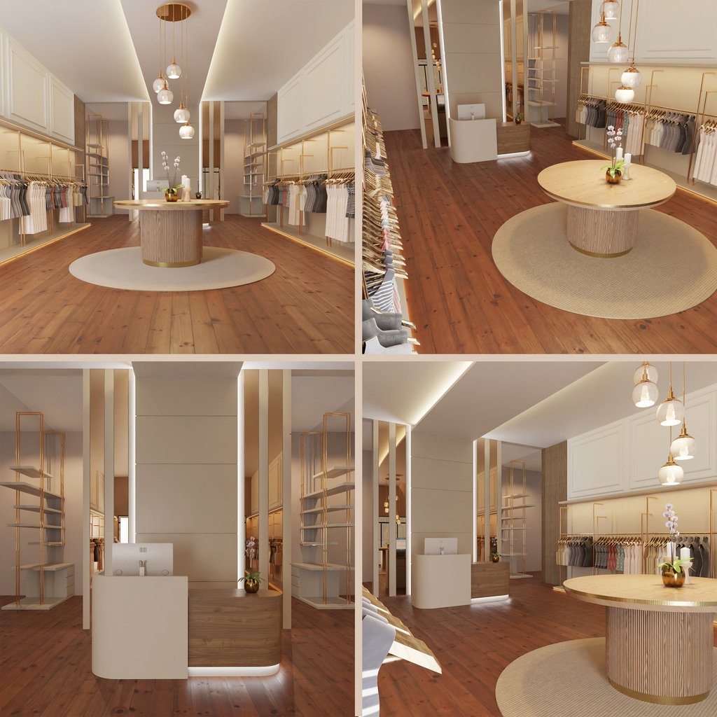 Clothing store | Interior scenes | BlenderKit