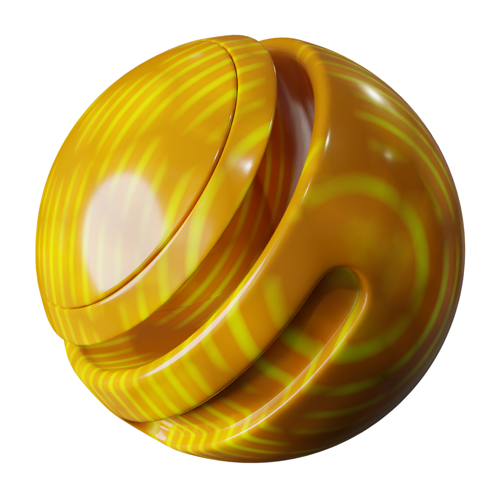 Holographic Amber Stripes | FREE tech materials | BlenderKit