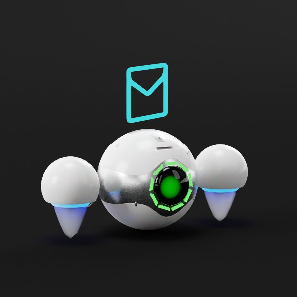 Robot drone mail delivery | FREE Robotics models | BlenderKit