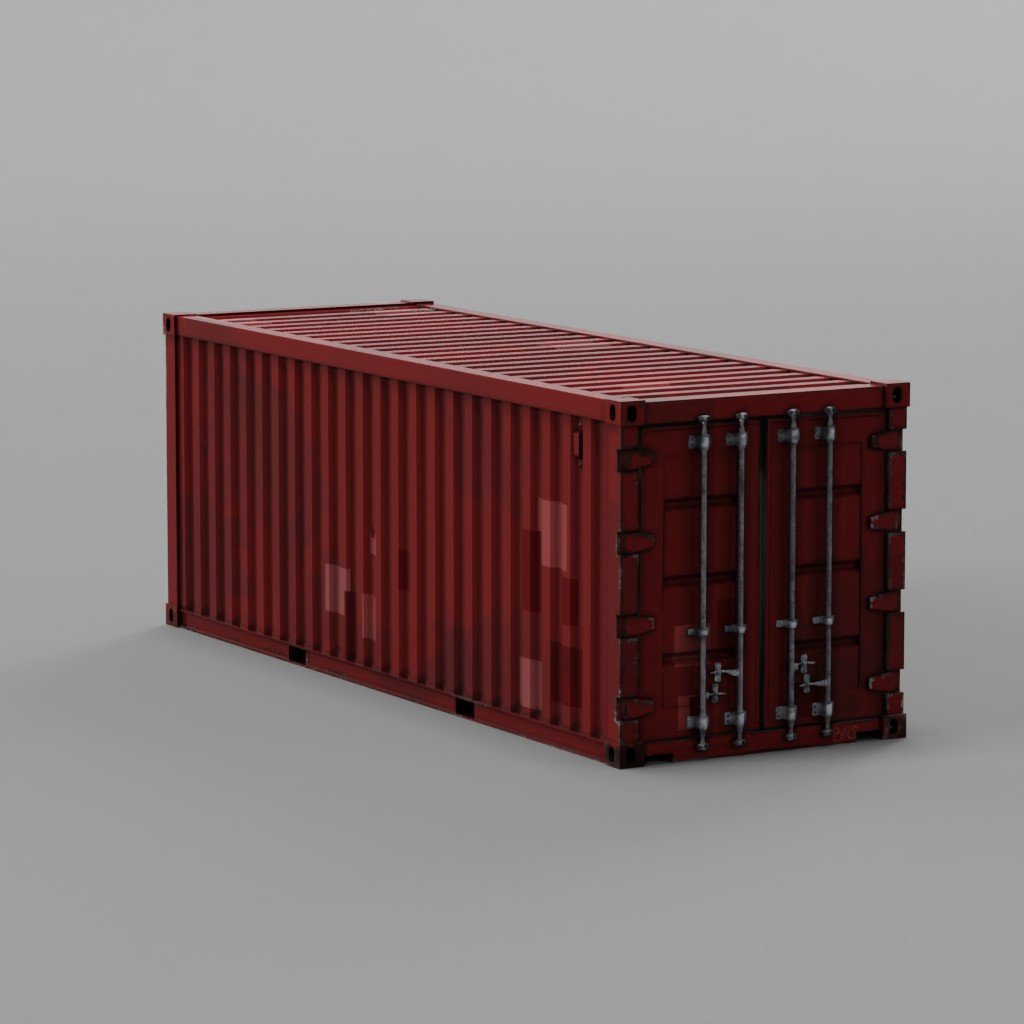 Red Mk2 Container | Containers models | BlenderKit