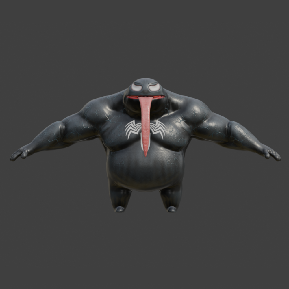 Venom-Inspired Monster Fully Rigged | Monsters & Creatures models ...