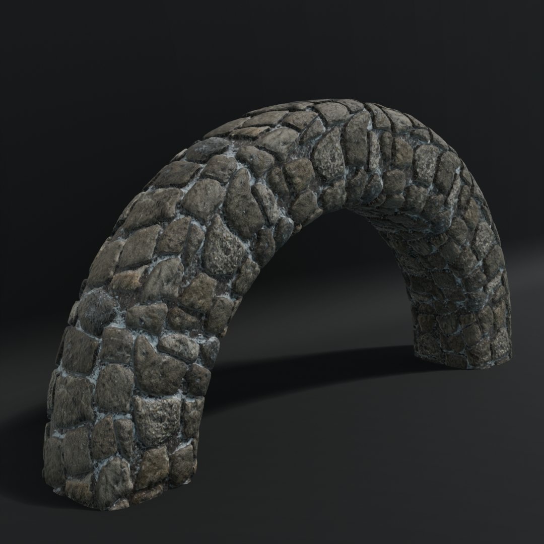 Stone Arch Flat Rock | Buildings models | BlenderKit