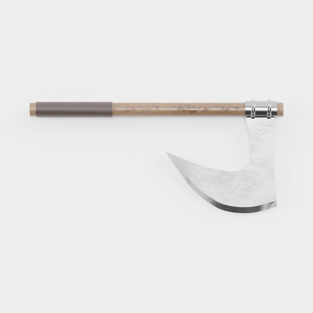 Low Polly Axe | FREE Handtools models | BlenderKit
