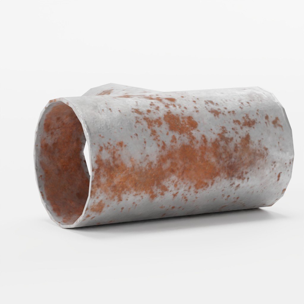 Ventilation round pipe intersection | Exterior Elements models | BlenderKit