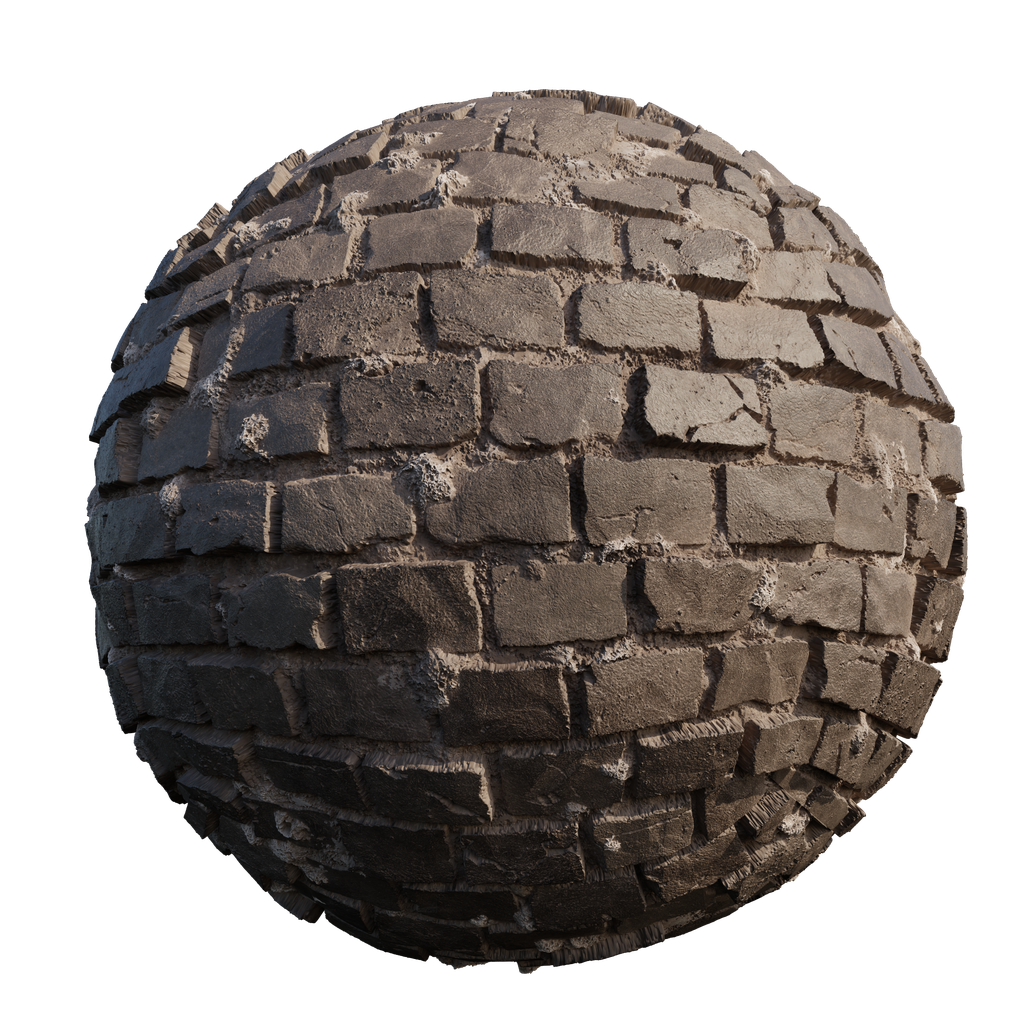 Messy Brick Wall | FREE bricks materials | BlenderKit