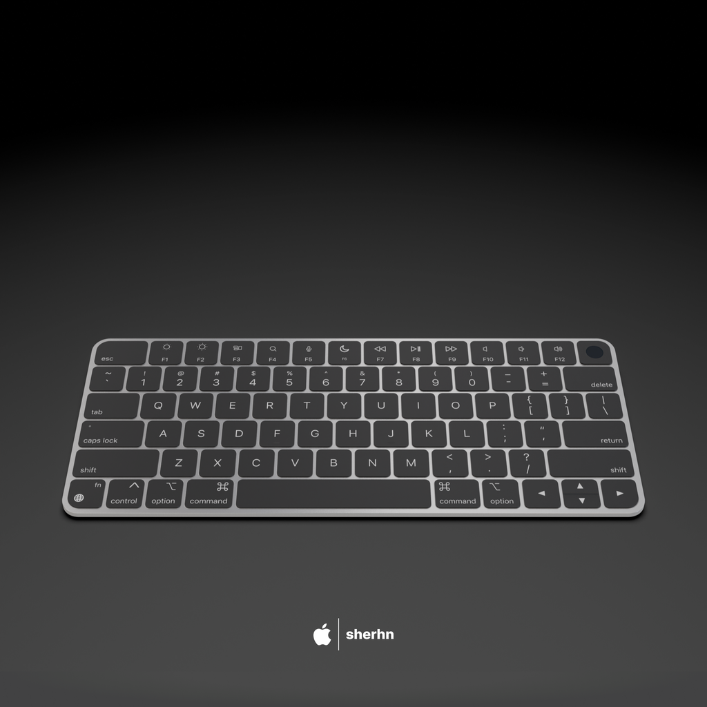 Apple Magic Keyboard Short (Black) | Keyboards models | BlenderKit