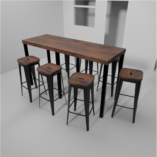 Dining table set | FREE Chair-table Sets models | BlenderKit