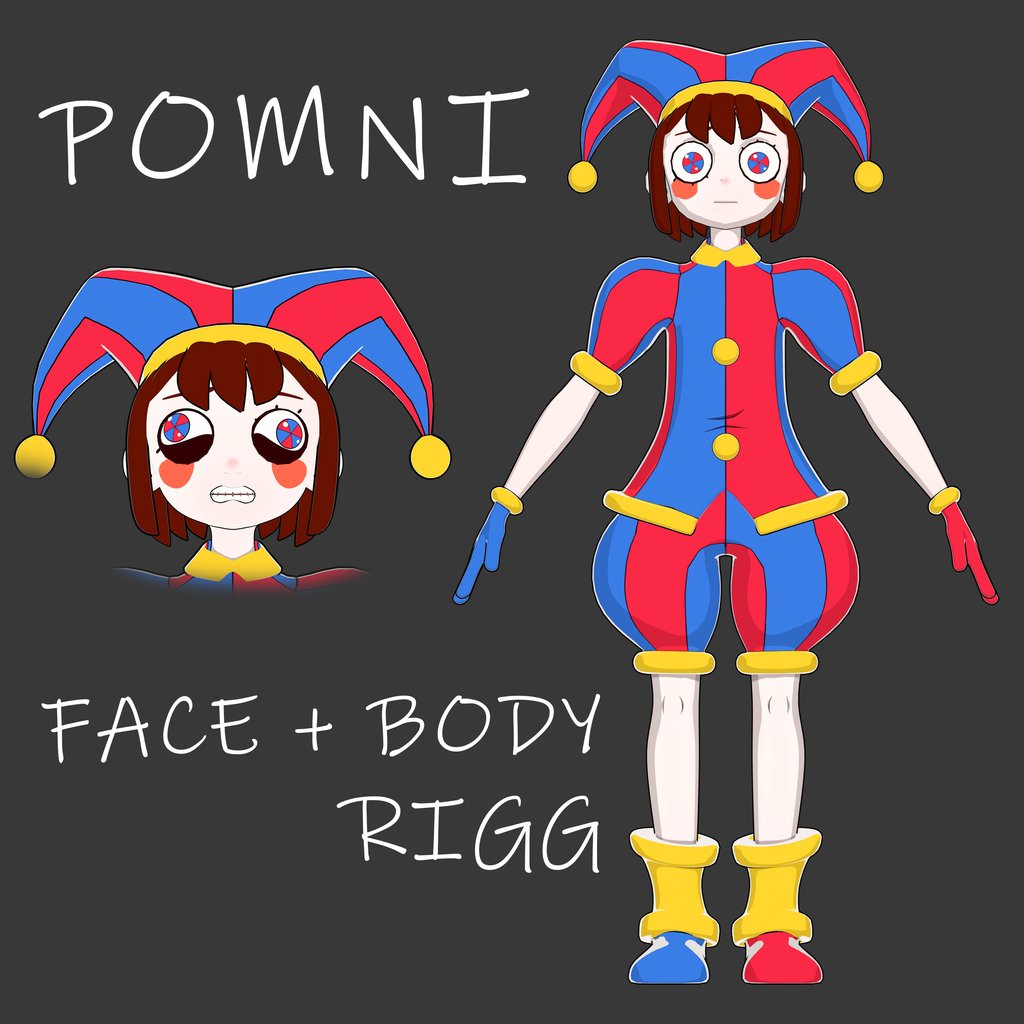 Pomni | FREE Women models | BlenderKit