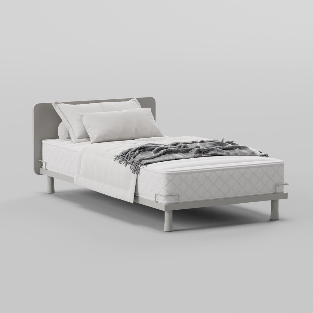 Single bed set 1100 | Beds models | BlenderKit