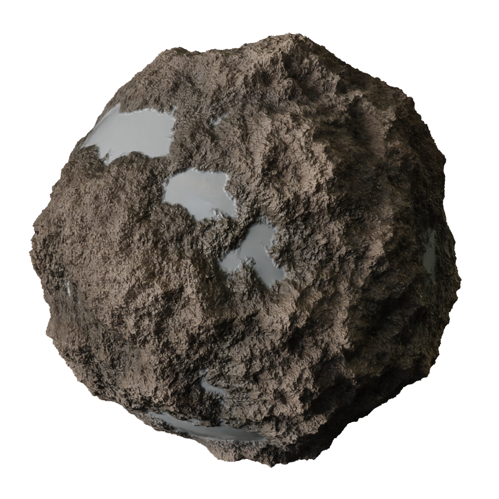 Procedural Mud with water | FREE ground materials | BlenderKit