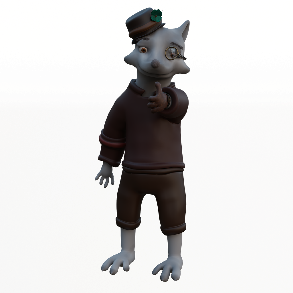 FOX (simple rig) | FREE Animals models | BlenderKit