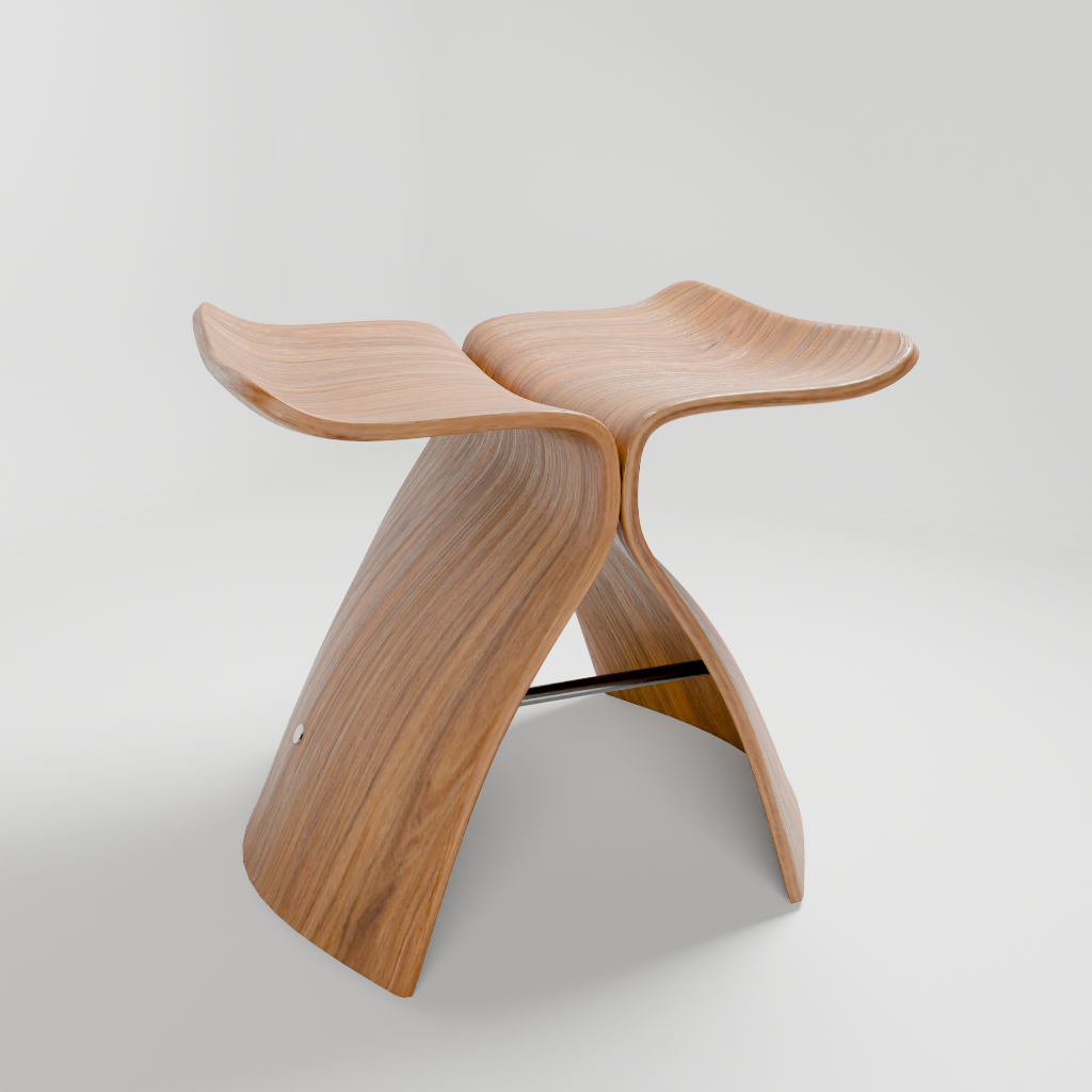 Eames Stool | Sitting Chairs models | BlenderKit