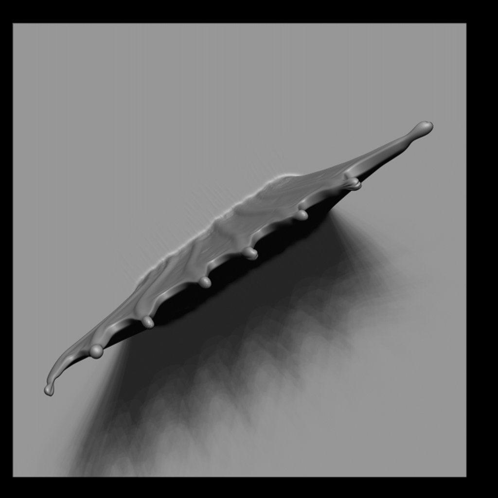 NS Sea Creature fin crown | Fins brushes | BlenderKit