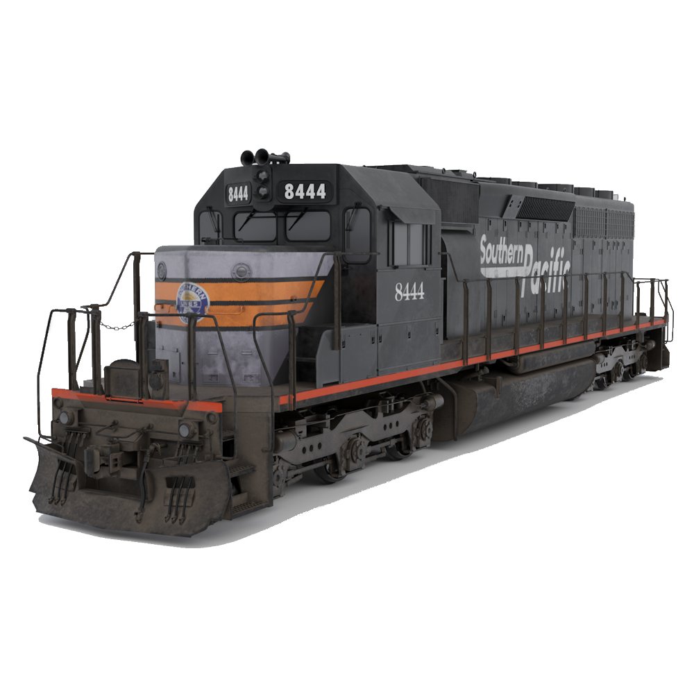 SD40 SP Black Widow | Cargos models | BlenderKit