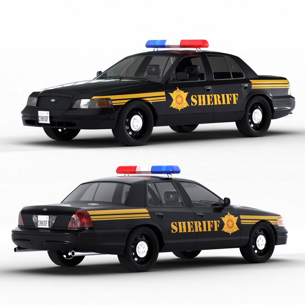 Sheriff car | FREE Modern Cars models | BlenderKit