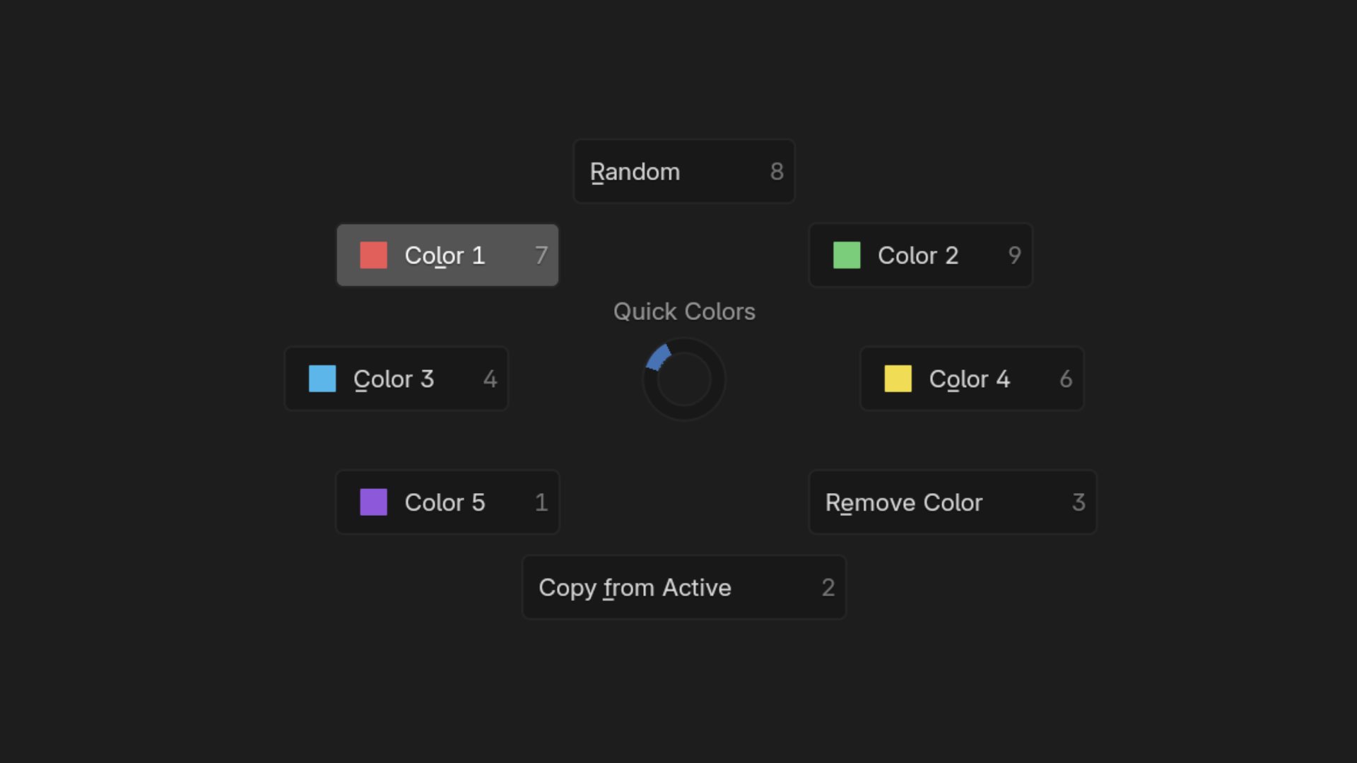 Node Color Tools Pie | BlenderKit