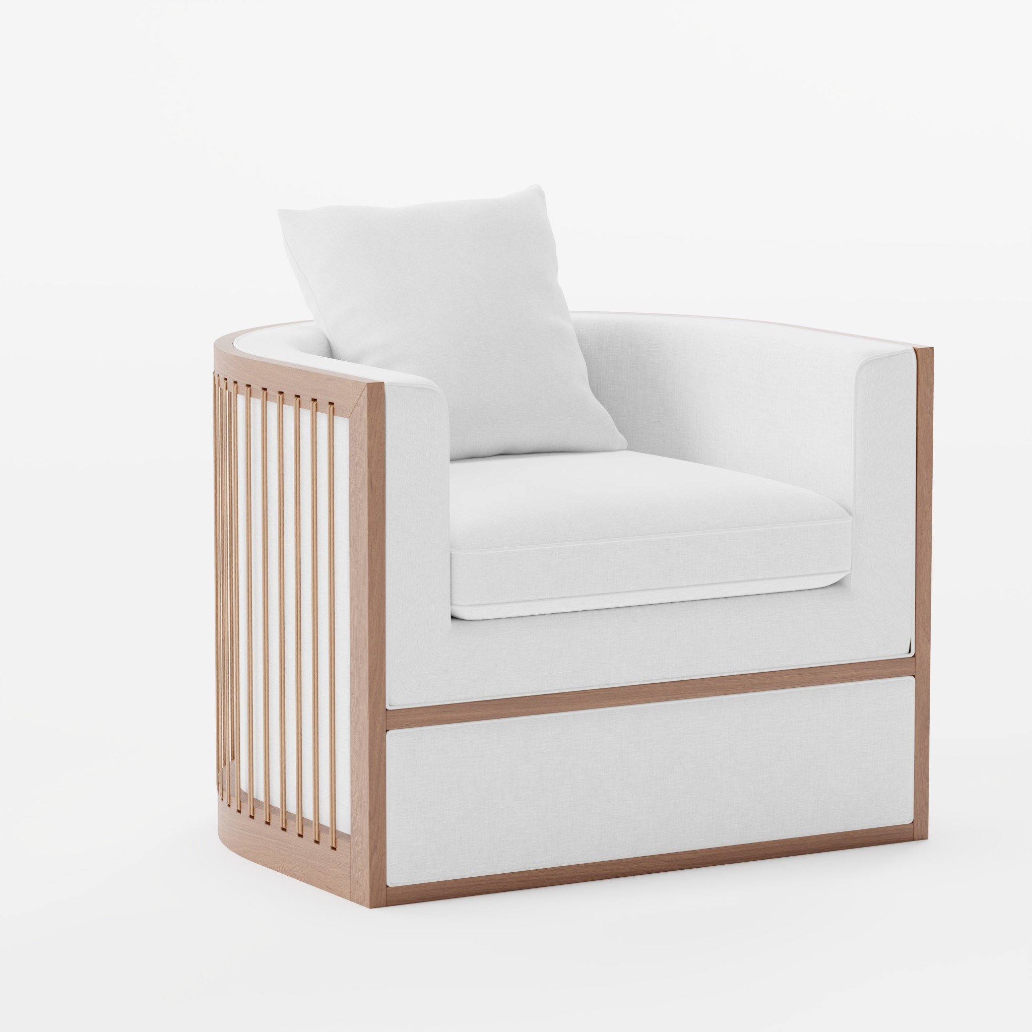 Dempsey Swivel Chair | Armchairs models | BlenderKit