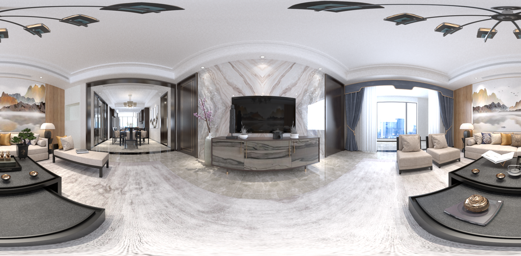 Living room | FREE Interiors HDRis | BlenderKit