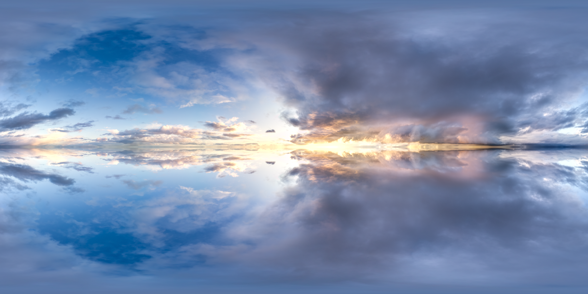 Infinite Real Sky - Cloudy Sunset | Nature HDRis | BlenderKit