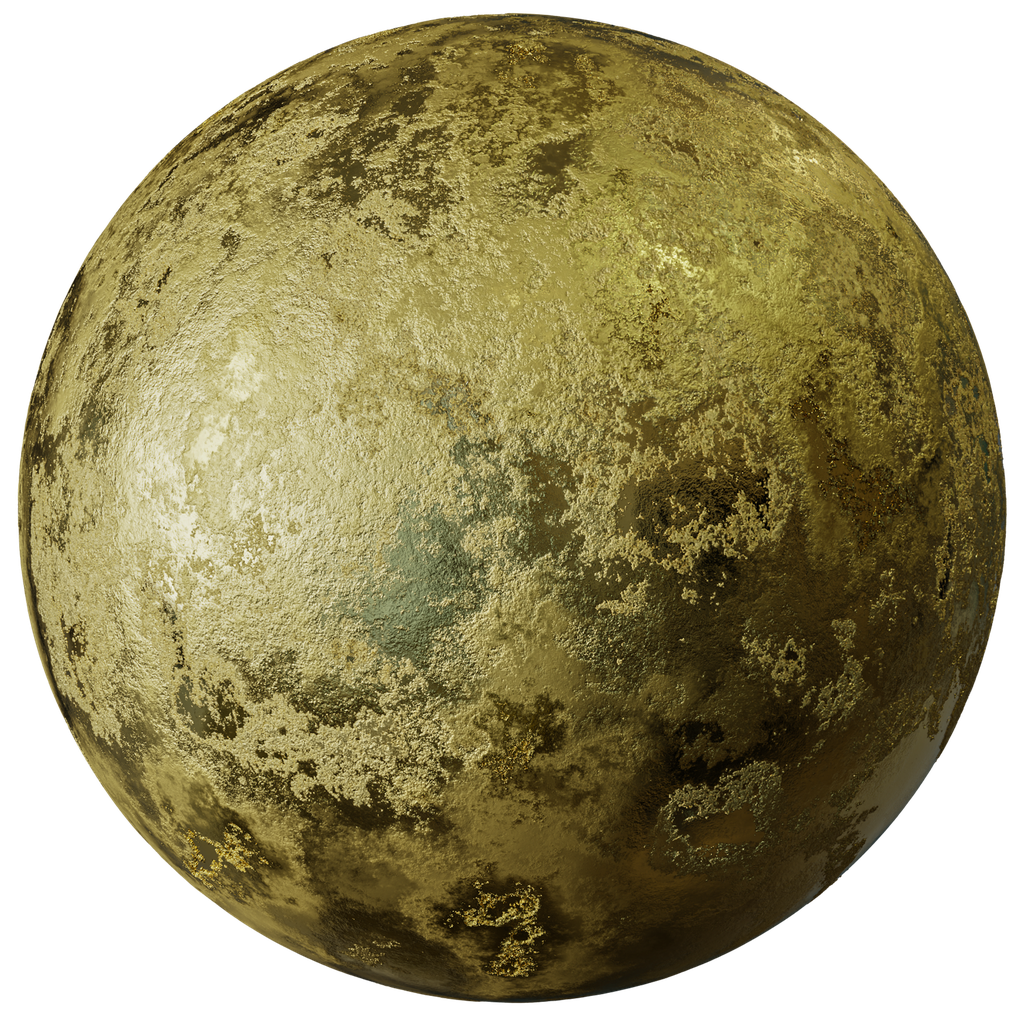 Very old Gold | FREE metal materials | BlenderKit